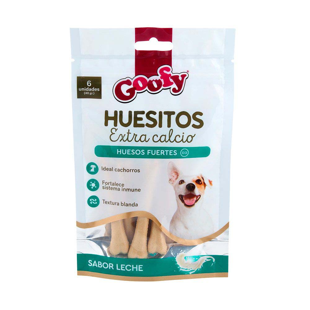 SNACK GOOFY HUESITOS EXTRA CALCIO Y DESTETE 40GR